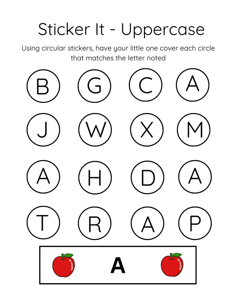 Preschool Letters Unit of Study - Printable - Etsy