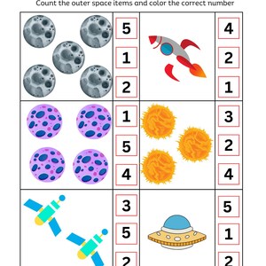 Preschool Outer Space Unit - Digital Download - Etsy