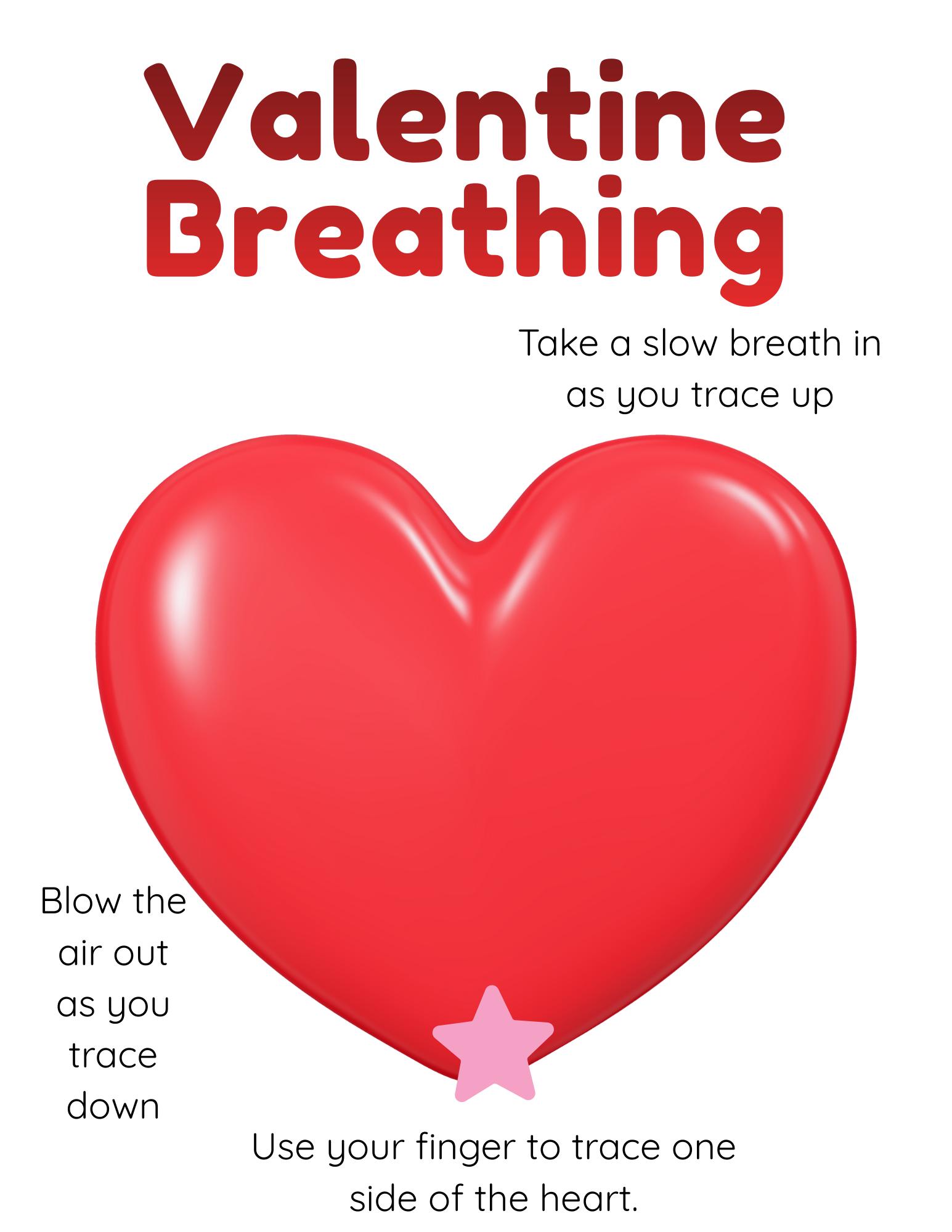 Valentine’s Day Breathing Activity for Kids - Etsy