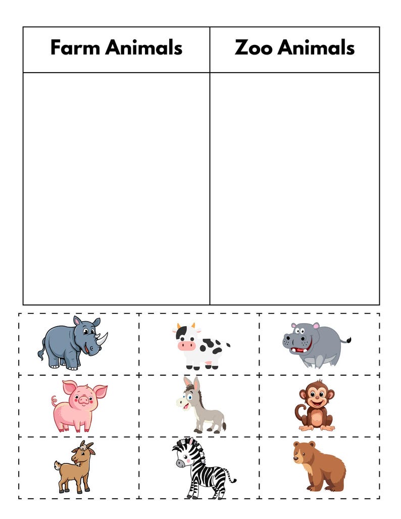 Preschool Farm Unit - Digital Download - Etsy