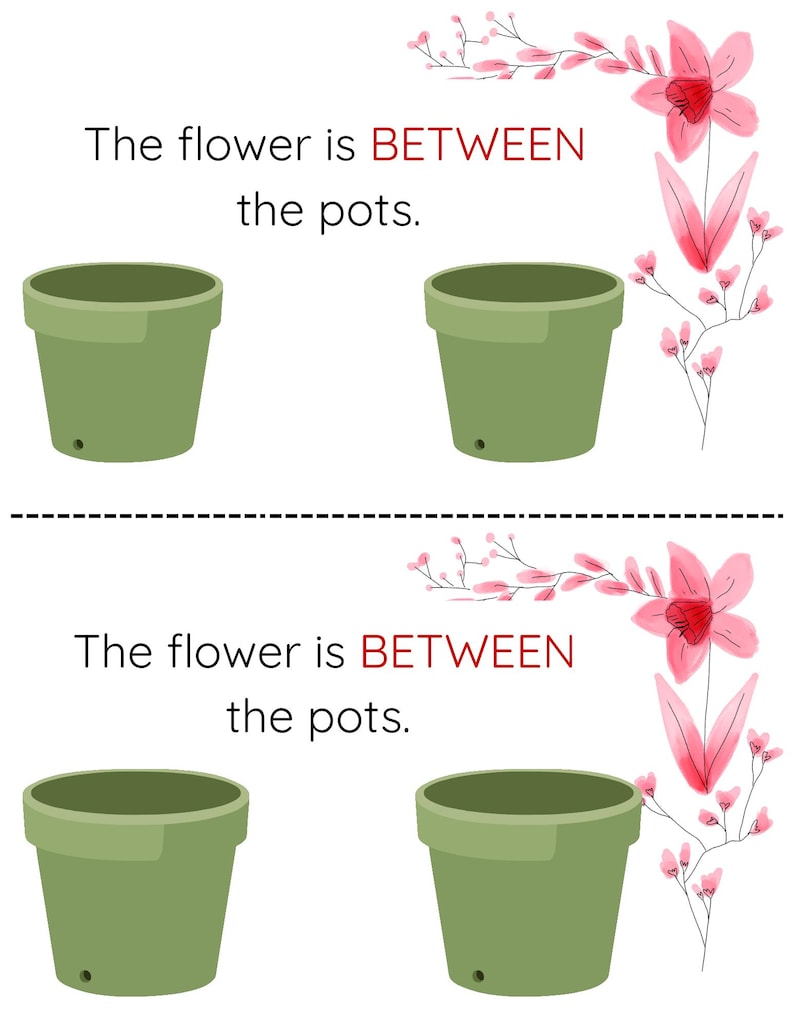 Spring Positional Words Book | Where is the Flower? | Pre-k Spatial ...