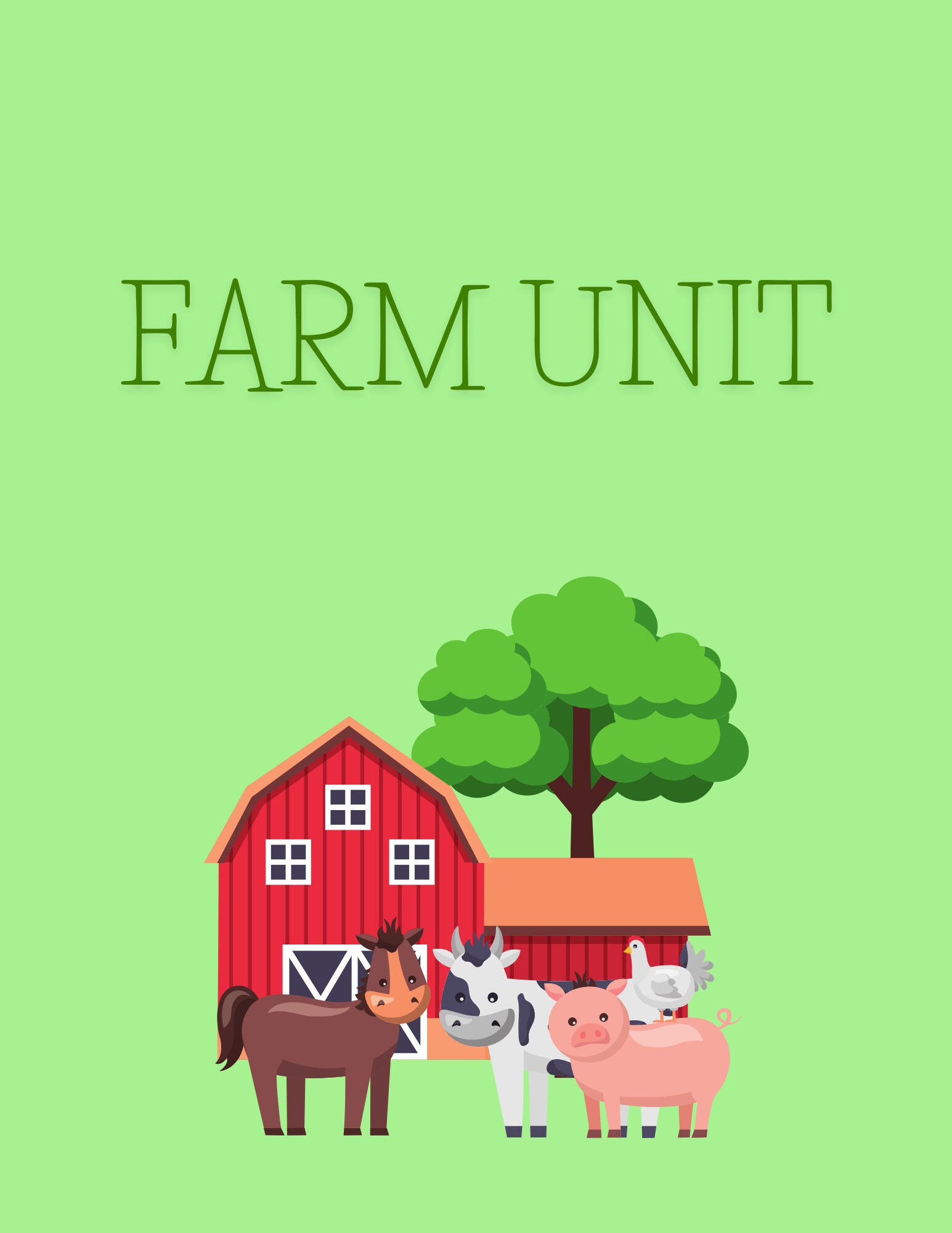 Preschool Farm Unit - Digital Download - Etsy