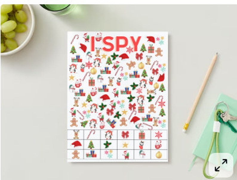 I SPY Christmas - Etsy