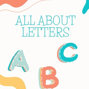 Preschool Letters Unit of Study - Printable - Etsy