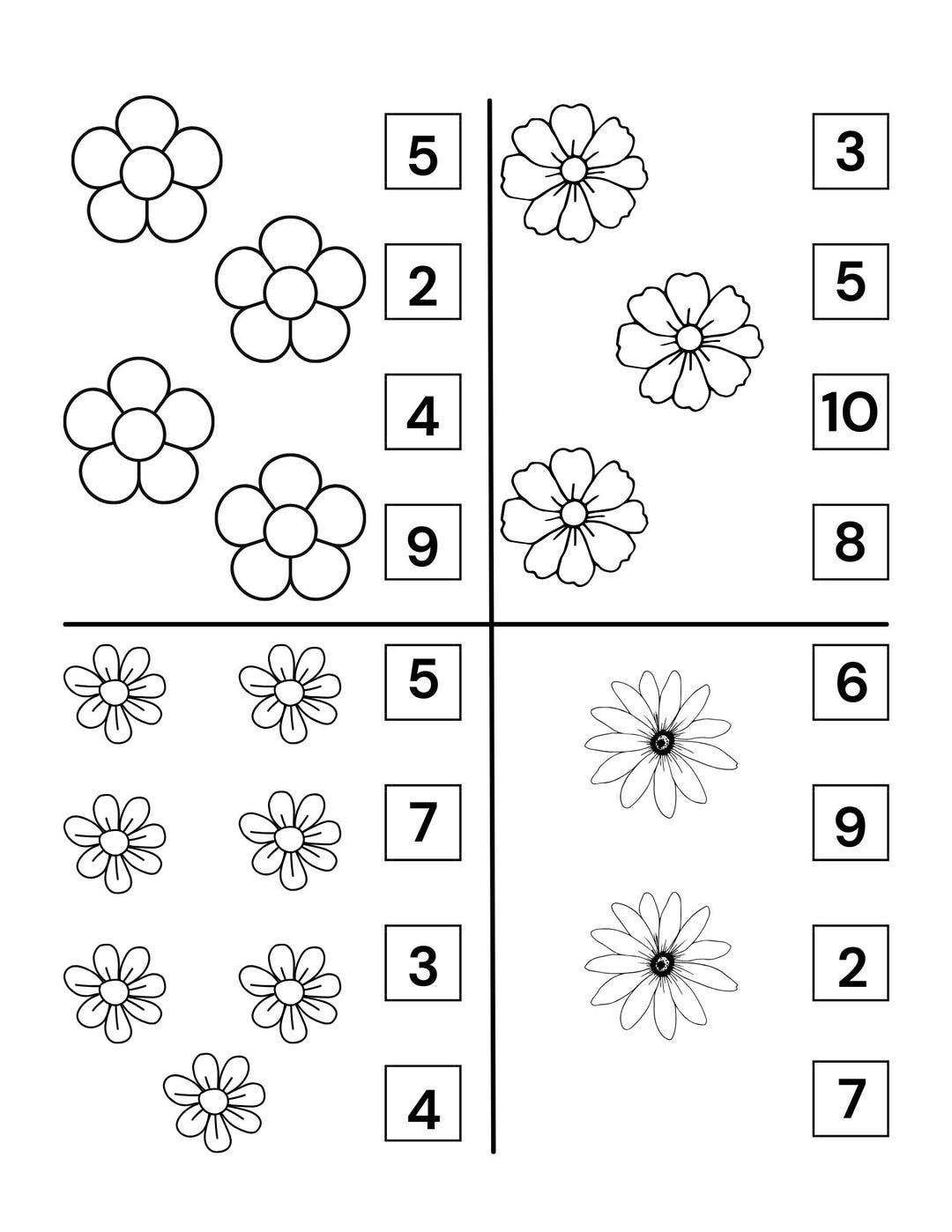 Count and Color Workbook for Kids – Numbers 1 to 10 (50 Fun Pages!) - Etsy