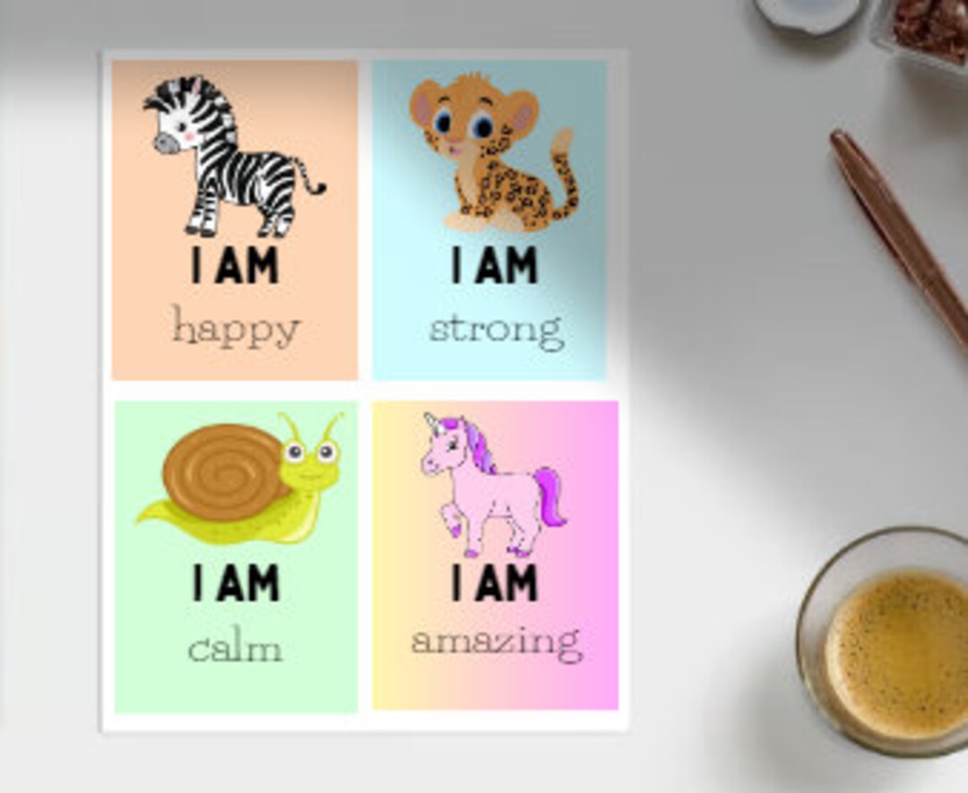 Positive Affirmation Cards for Toddlers - Etsy