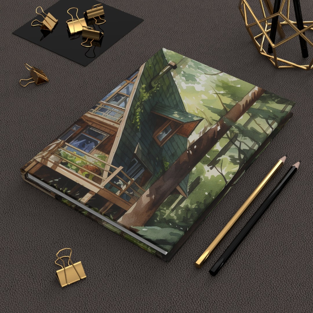 Cottagecore Cabin in the Woods Hard Cover Journal Nature's Diary for ...
