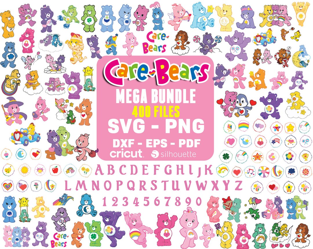 Care Bears Svg Care Bear Png High Quality Care Bear Clipart - Etsy Canada