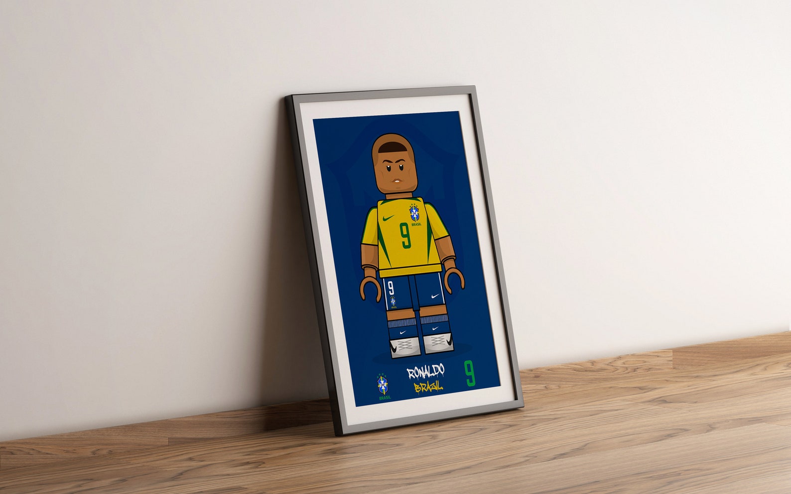 Ronaldo Nazario & Ronaldinho Set R9/R10 Illustration Brick - Etsy