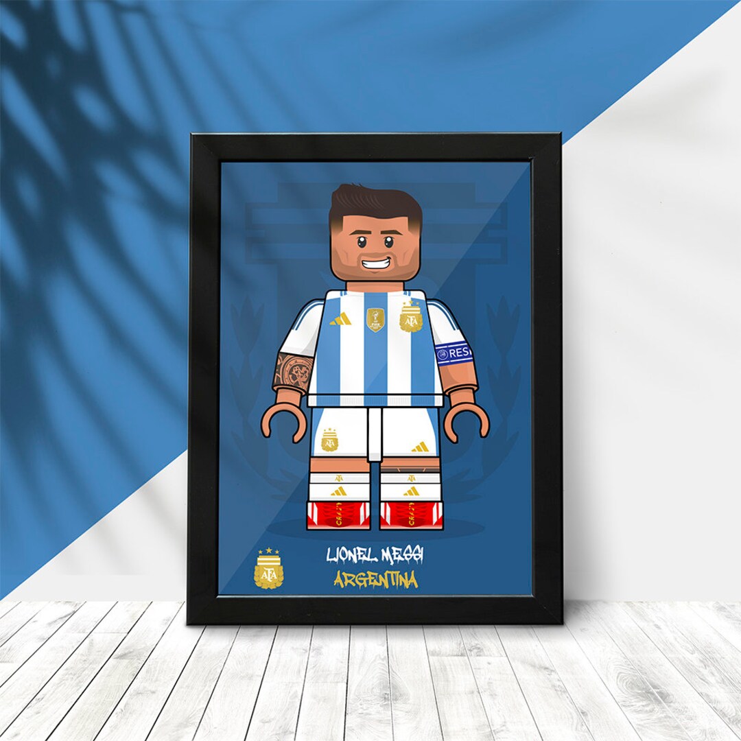 Lionel Messi, Argentina, Illustration, Brick Design, Soccer Player ...