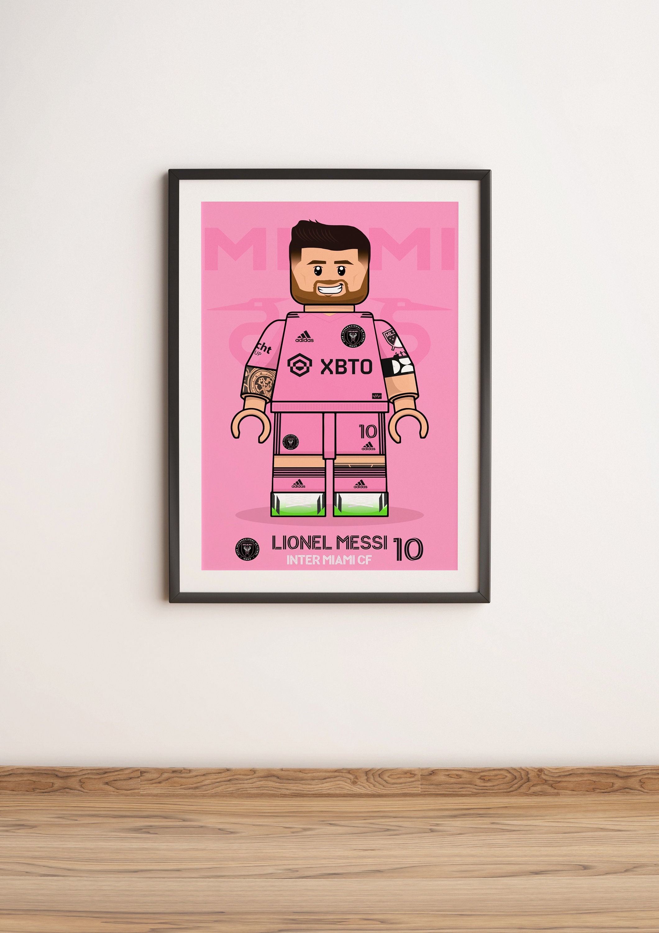 Lionel Messi Set Inter Miami & Argentina Illustration Brick - Etsy