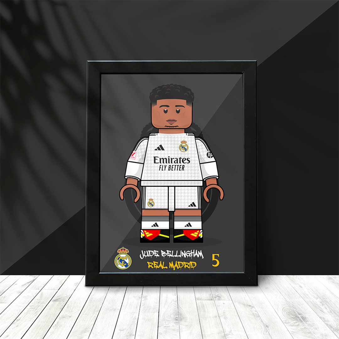 Jude Bellingham, Real Madrid, Illustration, Brick Design, Soccer Player ...