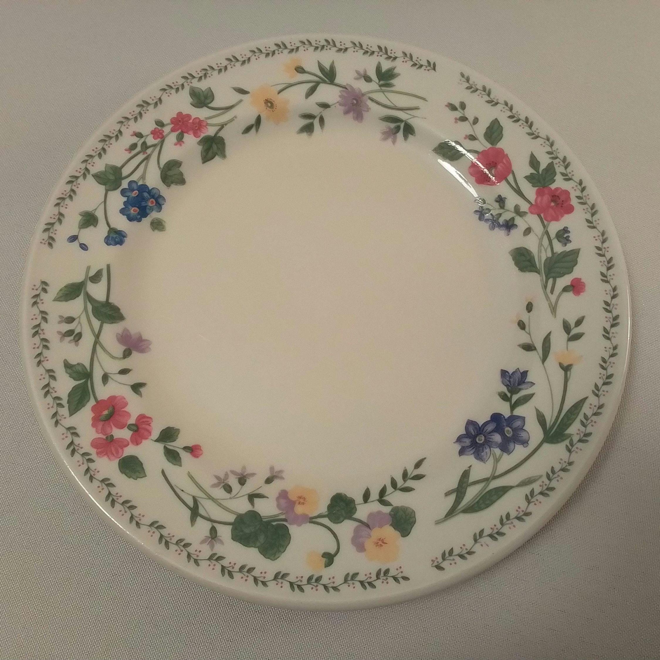 Farberware Stoneware Plate 7.5 Inch Vintage Plate English Garden Spring ...