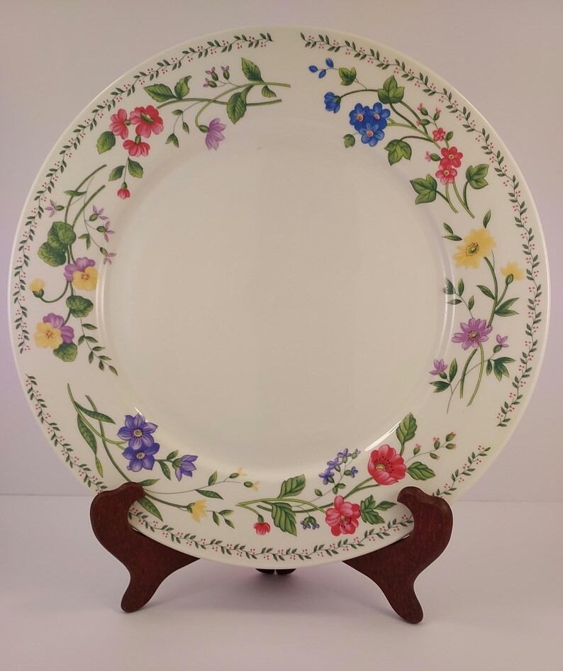 Farberware 12" Platter Stoneware English Garden Spring Serving Plate ...