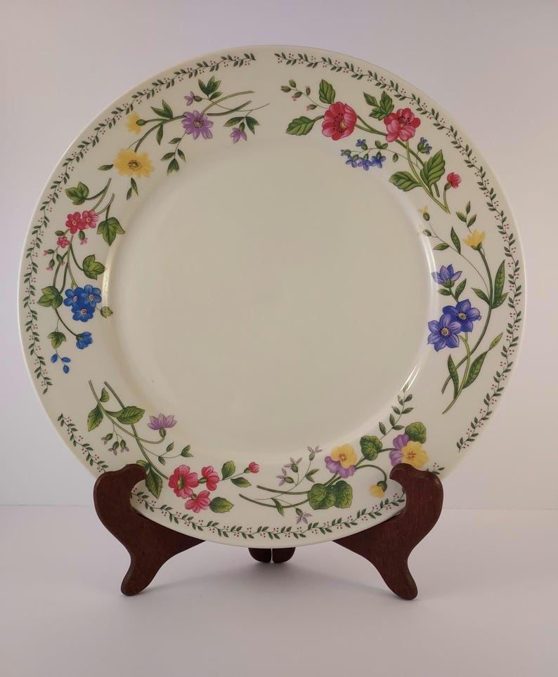 Farberware 12" Platter Stoneware English Garden Spring Serving Plate ...