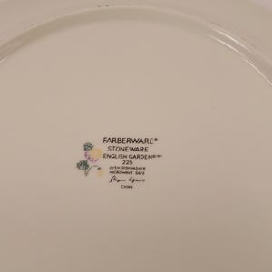 Farberware 12" Platter Stoneware English Garden Spring Serving Plate ...