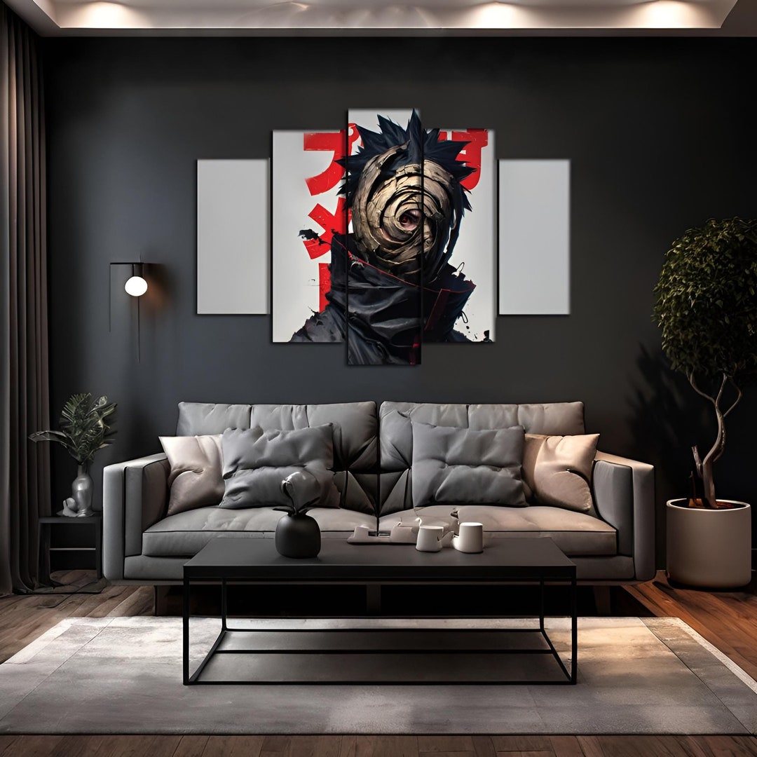 Obito Uchiha Powerful Anime Split Canvas Wall Art Stunning Home Decor ...