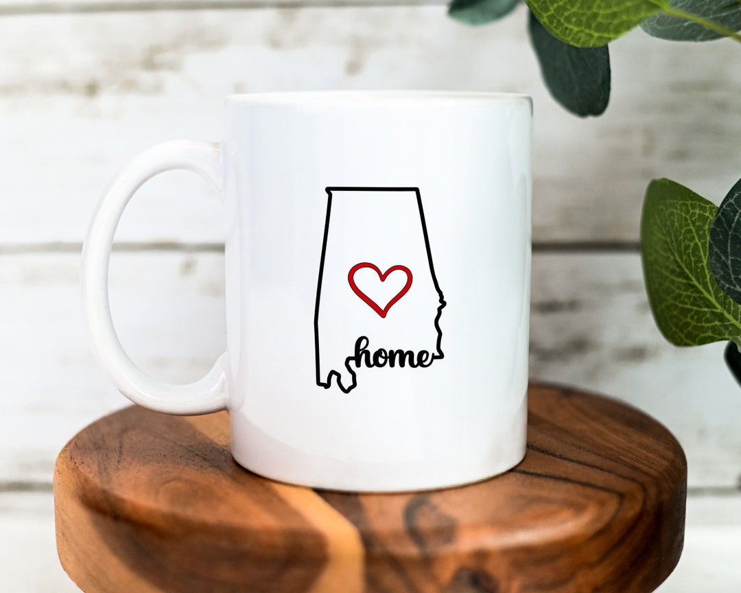 Alabama Home is Where the Heart is Mug - Etsy