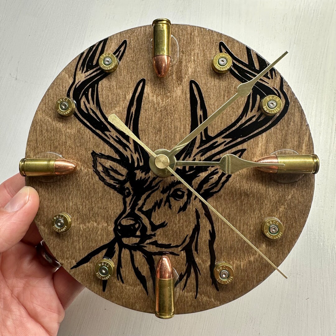 Deer Hunting 6 Inch Dummy/inert Bullet Wall Clock - Etsy