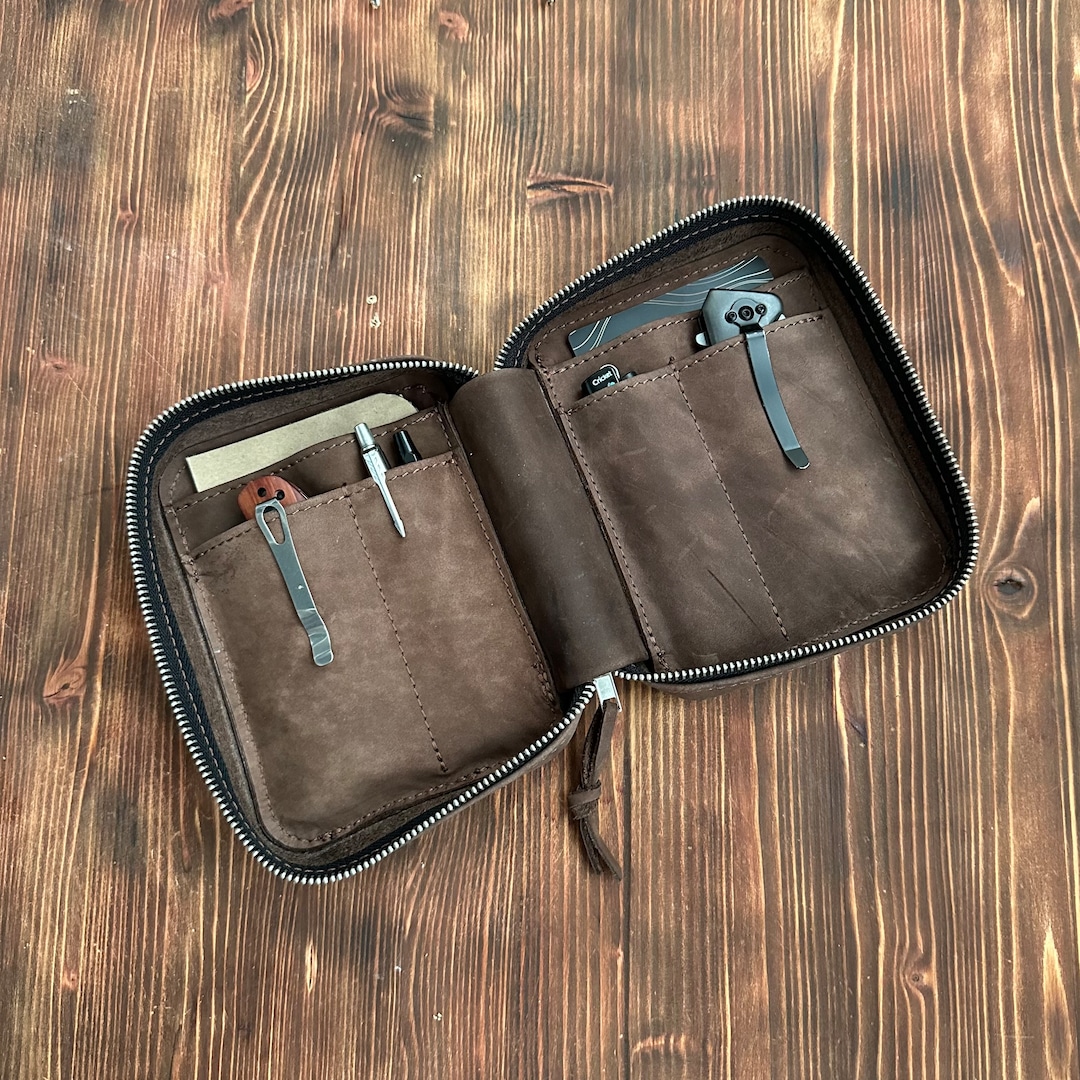 Edc Leather Organizer Pouch, EDC Gear Pouch, Edc Leather Sheath ...
