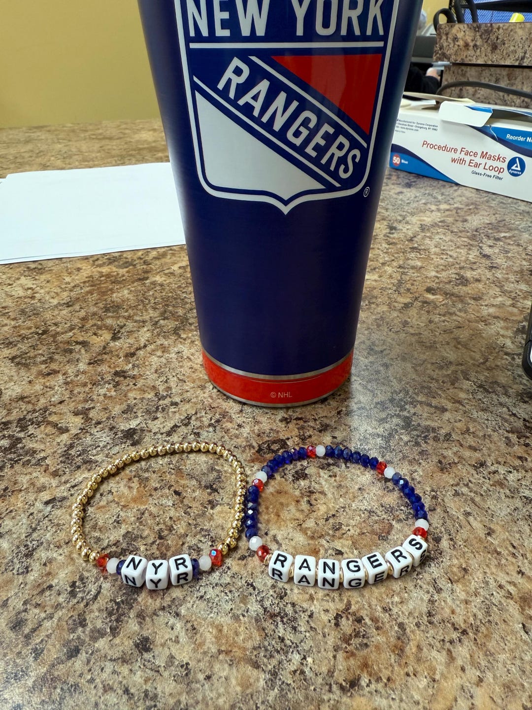 New York Ranger Bracelets - Etsy