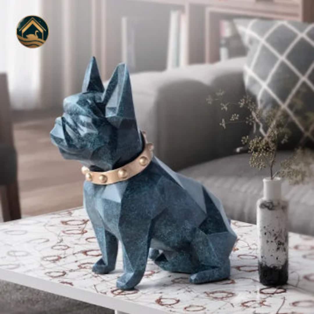 French Bulldog Statue - Perfect Home Decor - Blue - Etsy