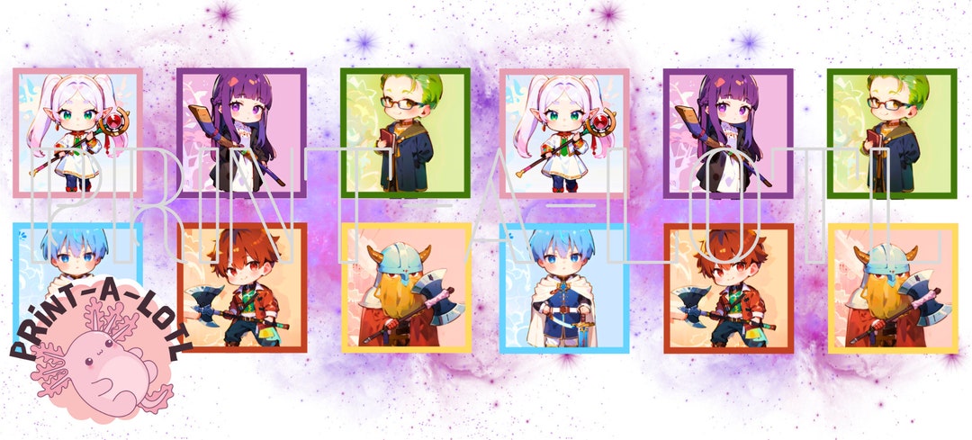 Frieren - Glass Wrap - PNG - Anime Wrap - Digital Print - Etsy