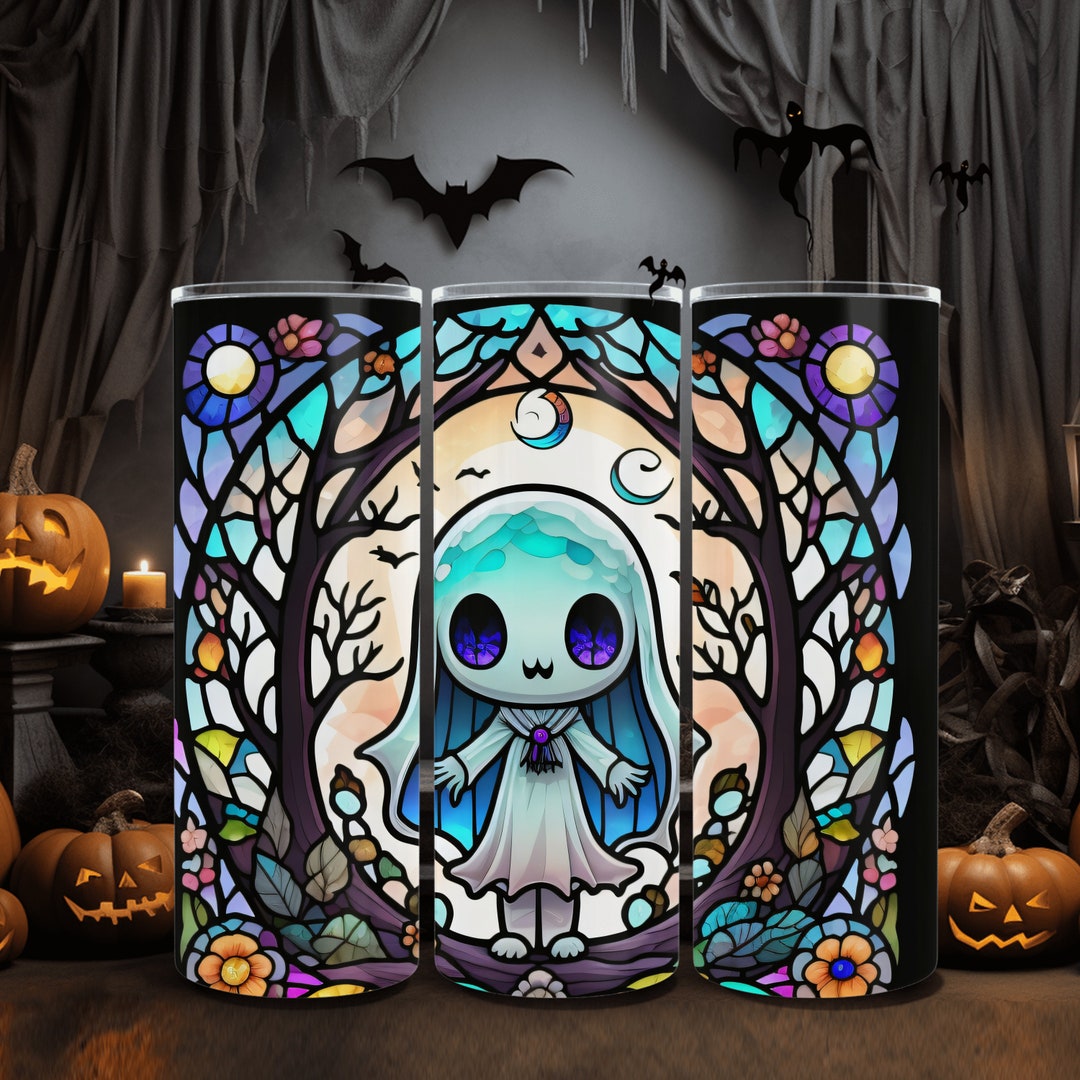 Chibi Ghost Girl - Halloween Vibe - 20oz, 12oz, Tumbler Wrap - DIGITAL ...