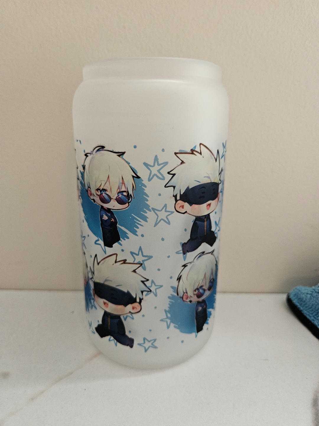 ANIME GLASS CUP 16OZ - Etsy