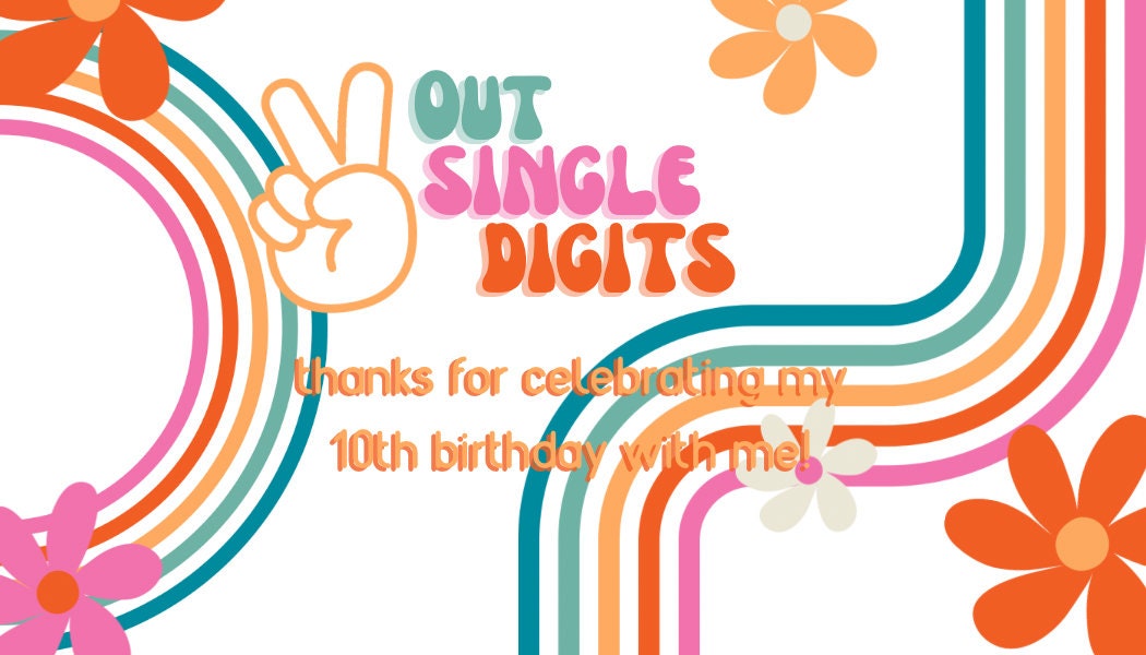 Peace Out Single Digits Birthday Bundle - Etsy