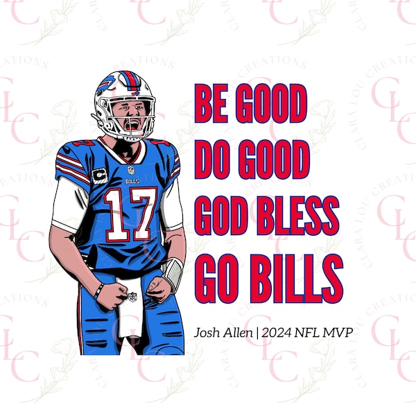 Do Good Be Good God Bless and Go Bills - Etsy