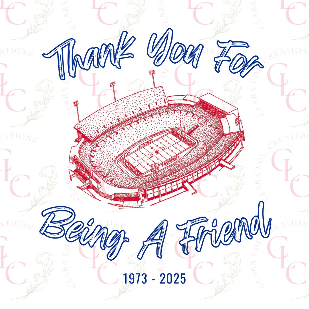 Thank You for Being a Friend_buffalo Bills Stadium_png - Etsy