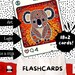 18x2 AUSTRALIAN ANIMALS FLASHCARDS (made in Aboriginal Art) - Etsy