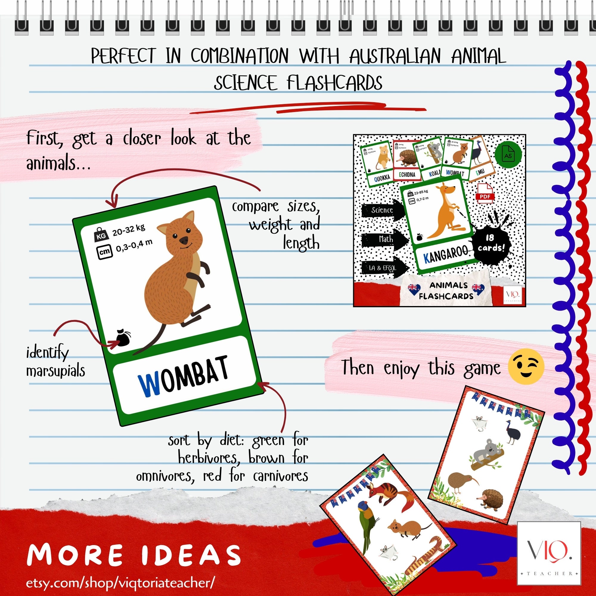 AUSTRALIAN ANIMALS: Educational Game - Etsy