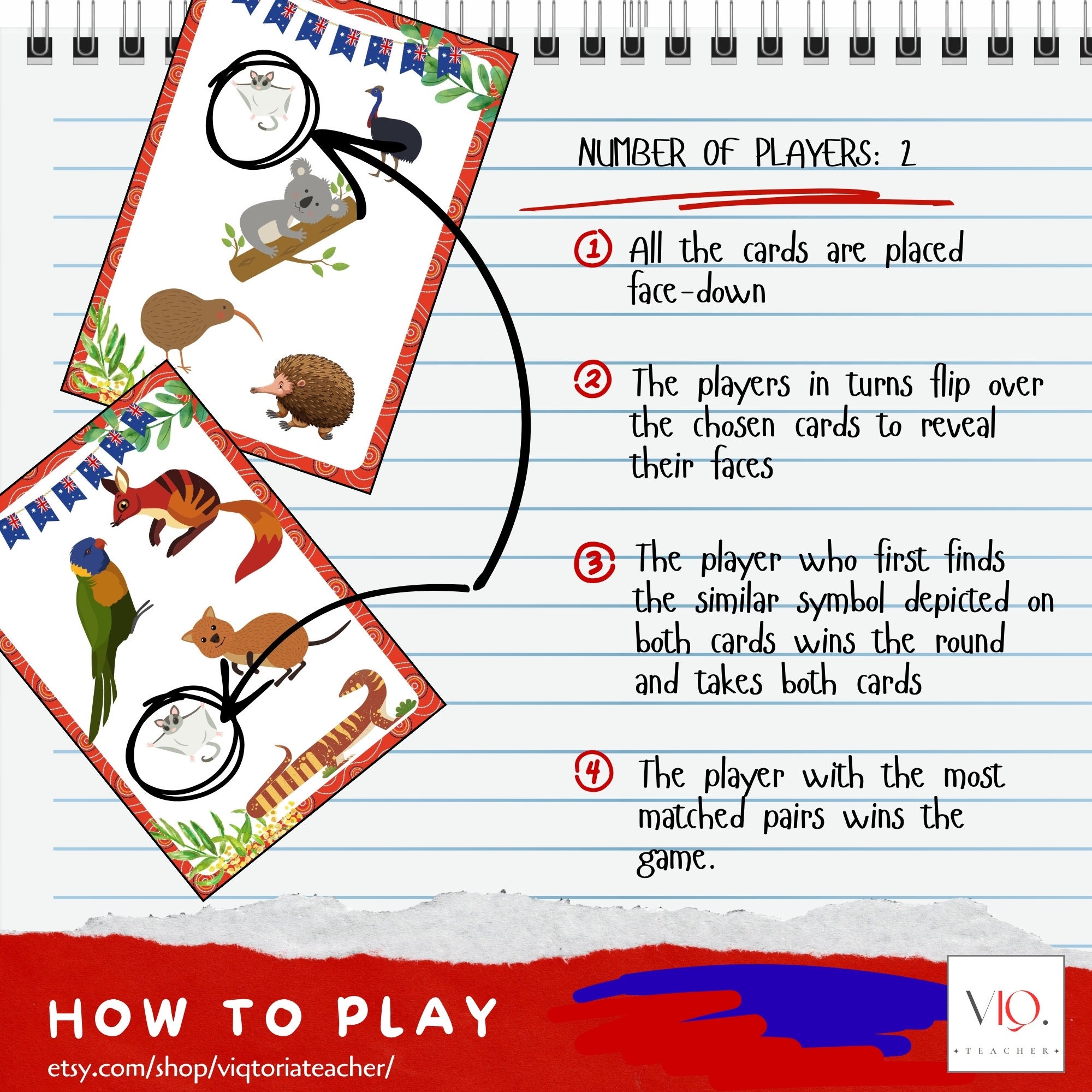 AUSTRALIAN ANIMALS: Educational Game - Etsy