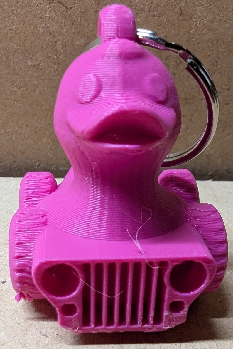 Duck Duck Jeep Keychain Pink - Etsy
