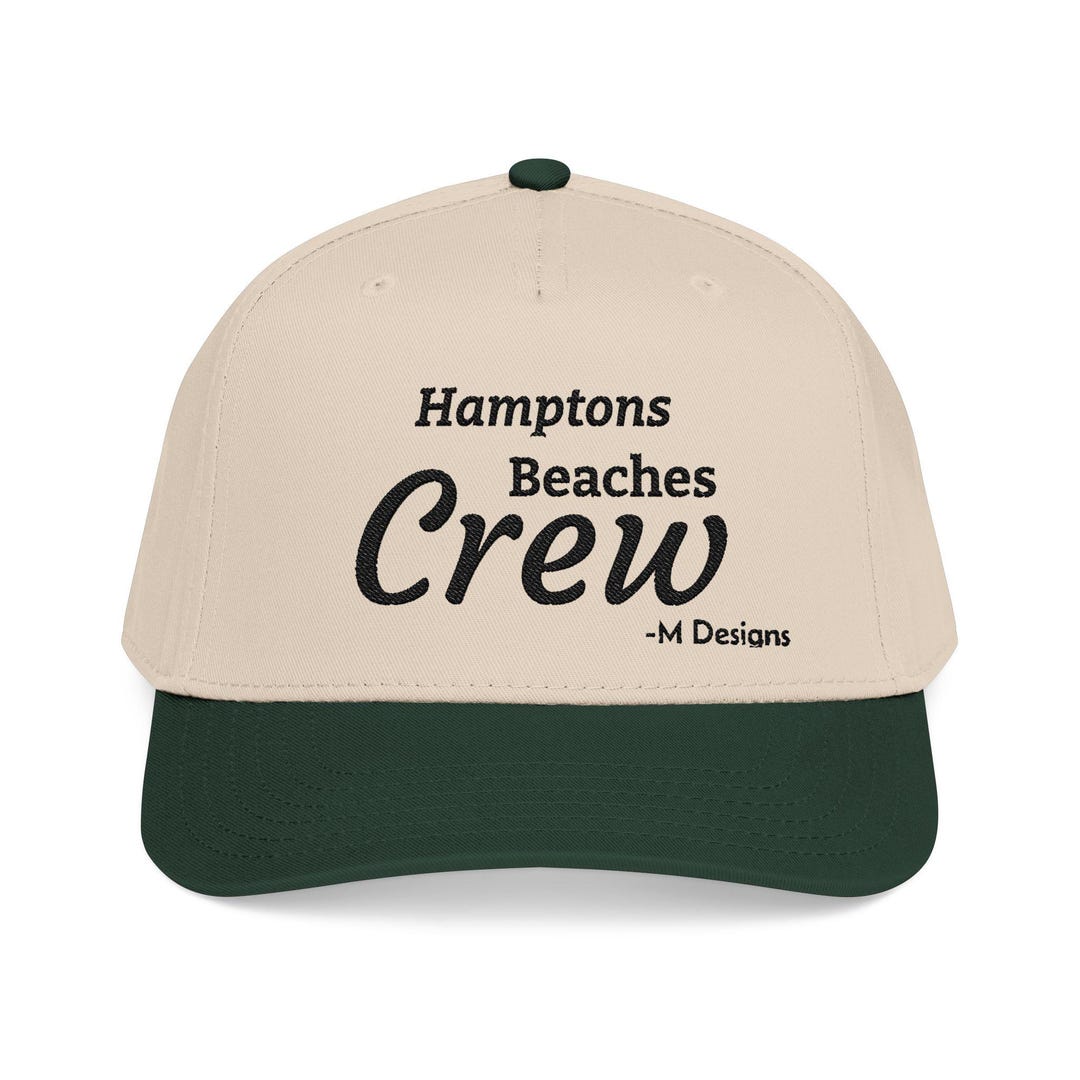 Hamptons Beaches Crew Cap | Baseball Hat - Etsy