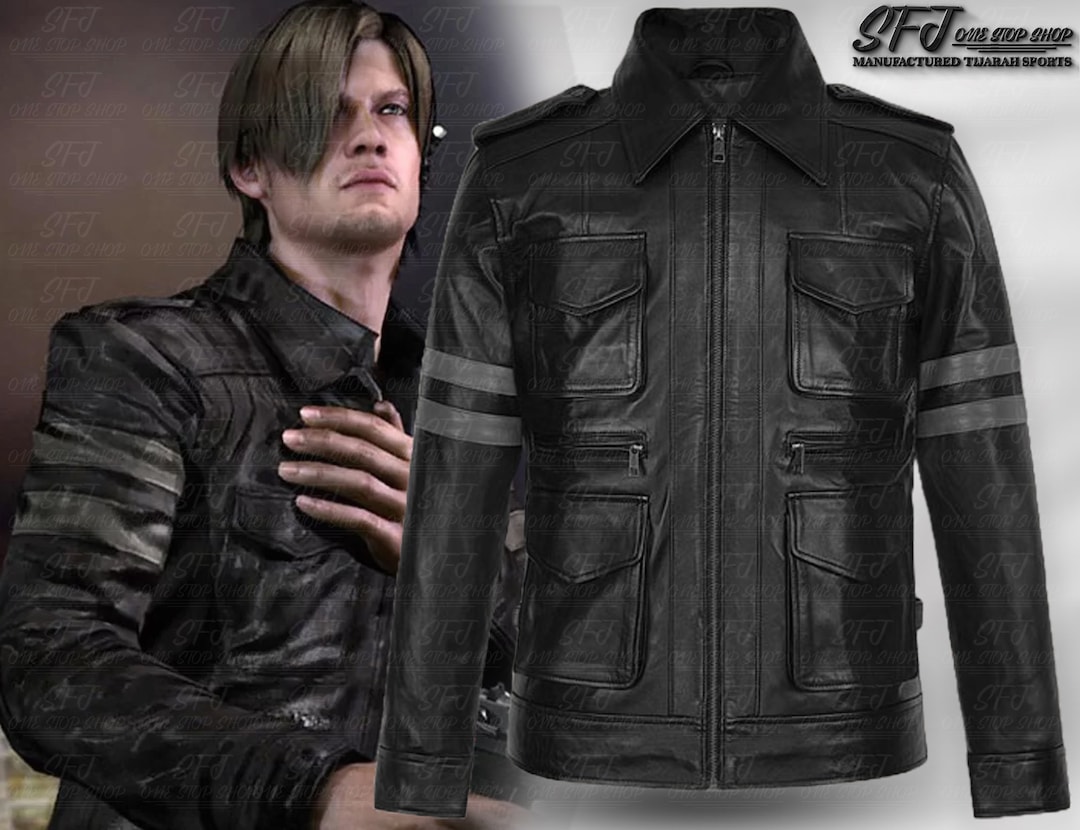 Leon Kennedy Resident Evil 6 Leather Jacket, 100% Genuine CHOWHIDE Leon ...