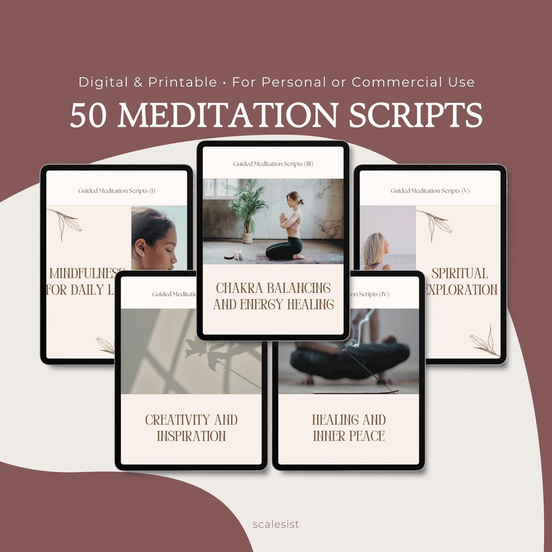 50 Meditation Scripts for Mindfulness, Creativity, Spiritual Growth ...