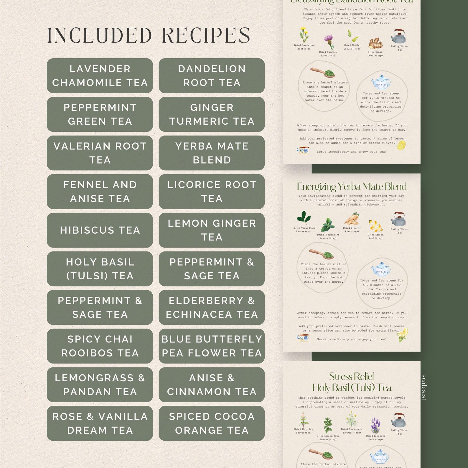 20 Herbal Tea Recipes, Wellness Blends for Relaxation Immunity and ...