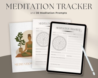 Meditation Tracker Printable Daily Meditation Journal - Etsy