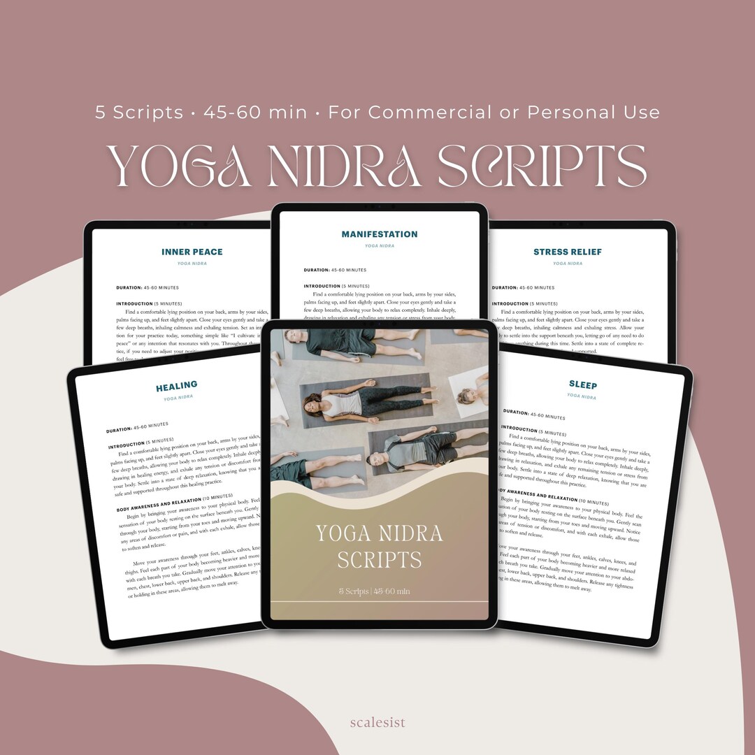 5 Yoga Nidra Scripts for Yoga Instructors and Practitioners, 45-60 Min ...