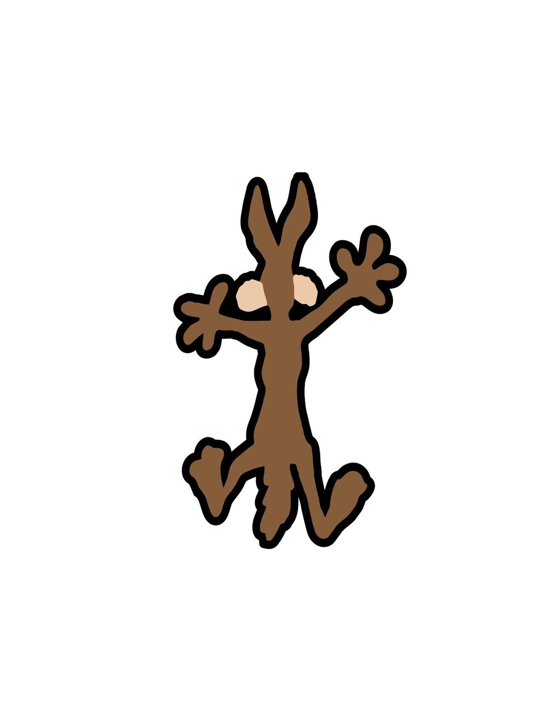 2X Smashed Wile E Coyote Sticker Vinyl - Etsy