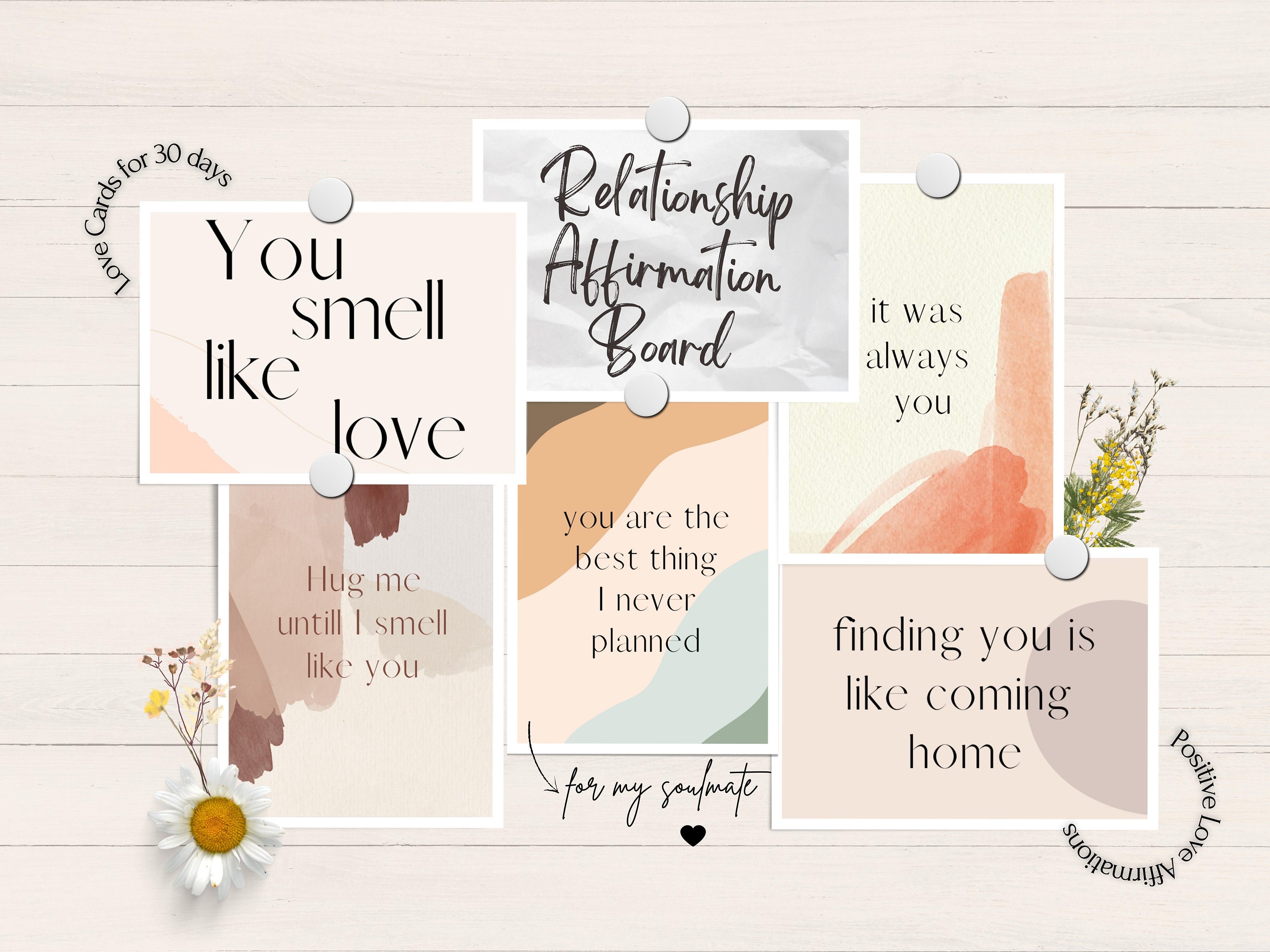 Relationship Affirmation Cards Printable for Couples,inspirational Love ...