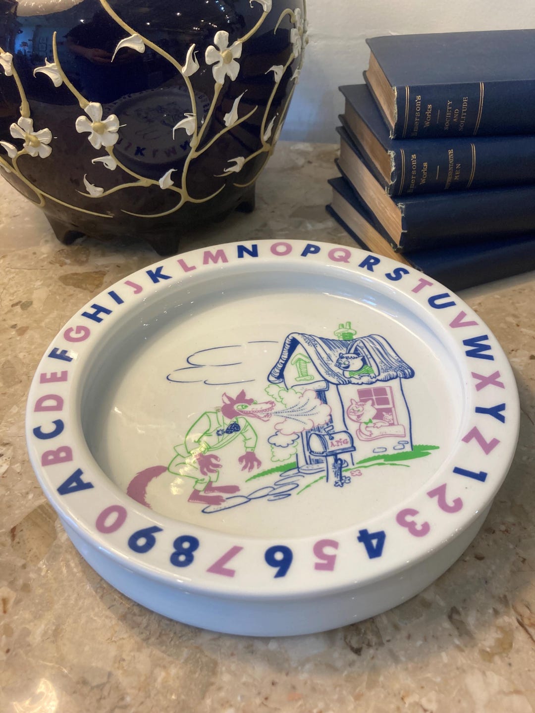 Vintage Shenango China Alphabet Bowl - Etsy
