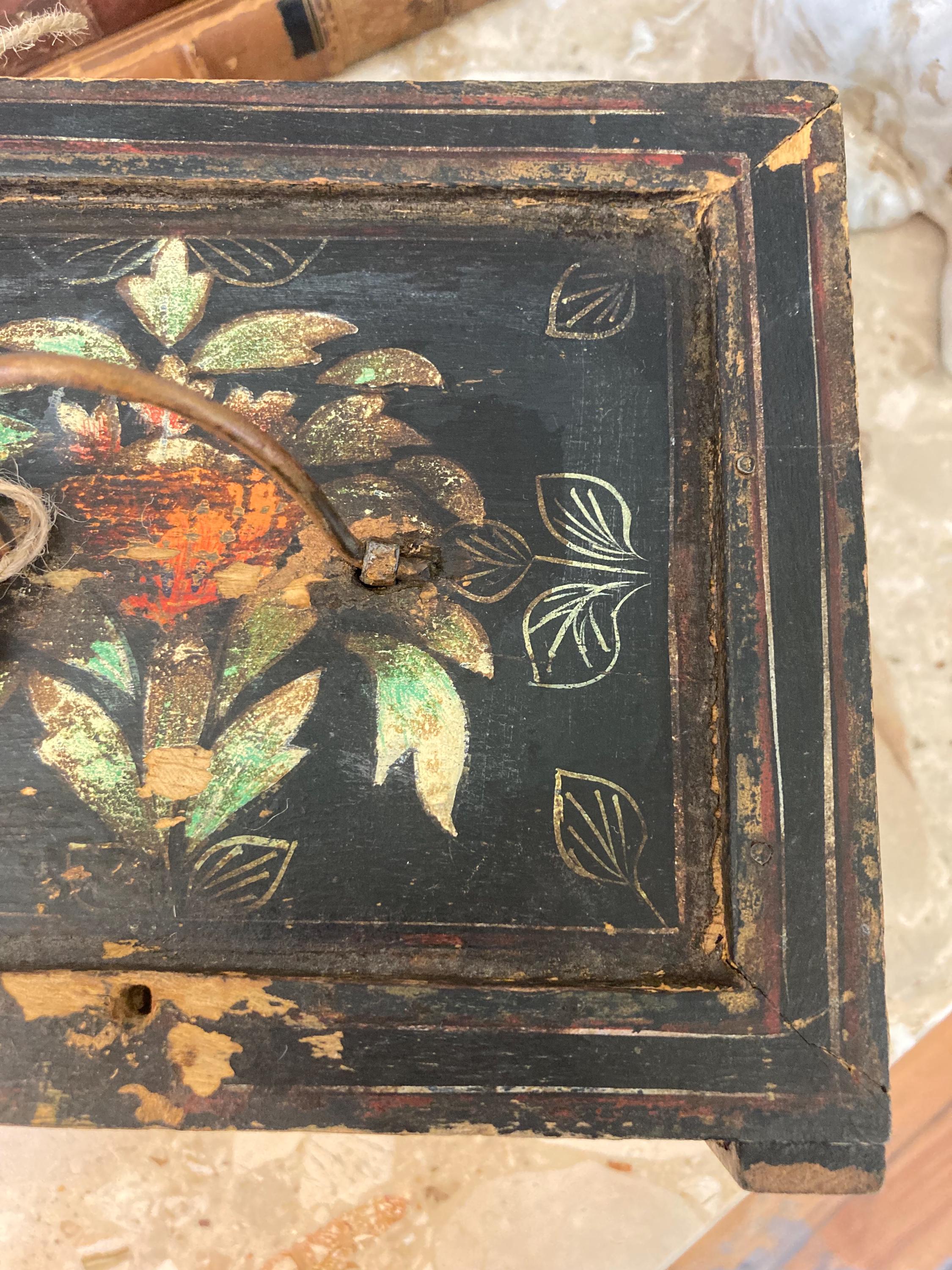 Vintage Indian Wooden Handpainted Box - Etsy
