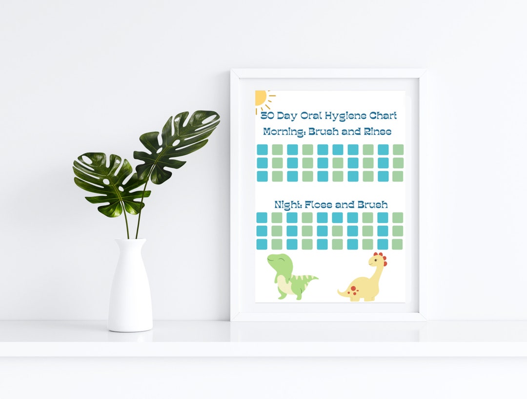 30 Day Oral Hygiene Chart / Digital Download /printable - Etsy