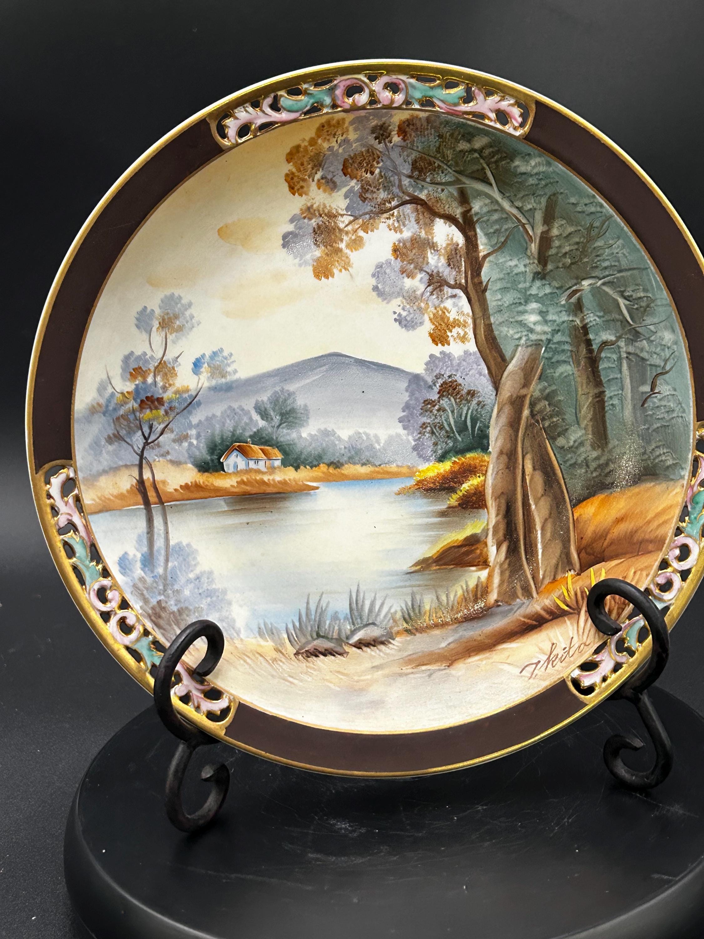 Vintage Hand Painted & Signed Plates - Etsy