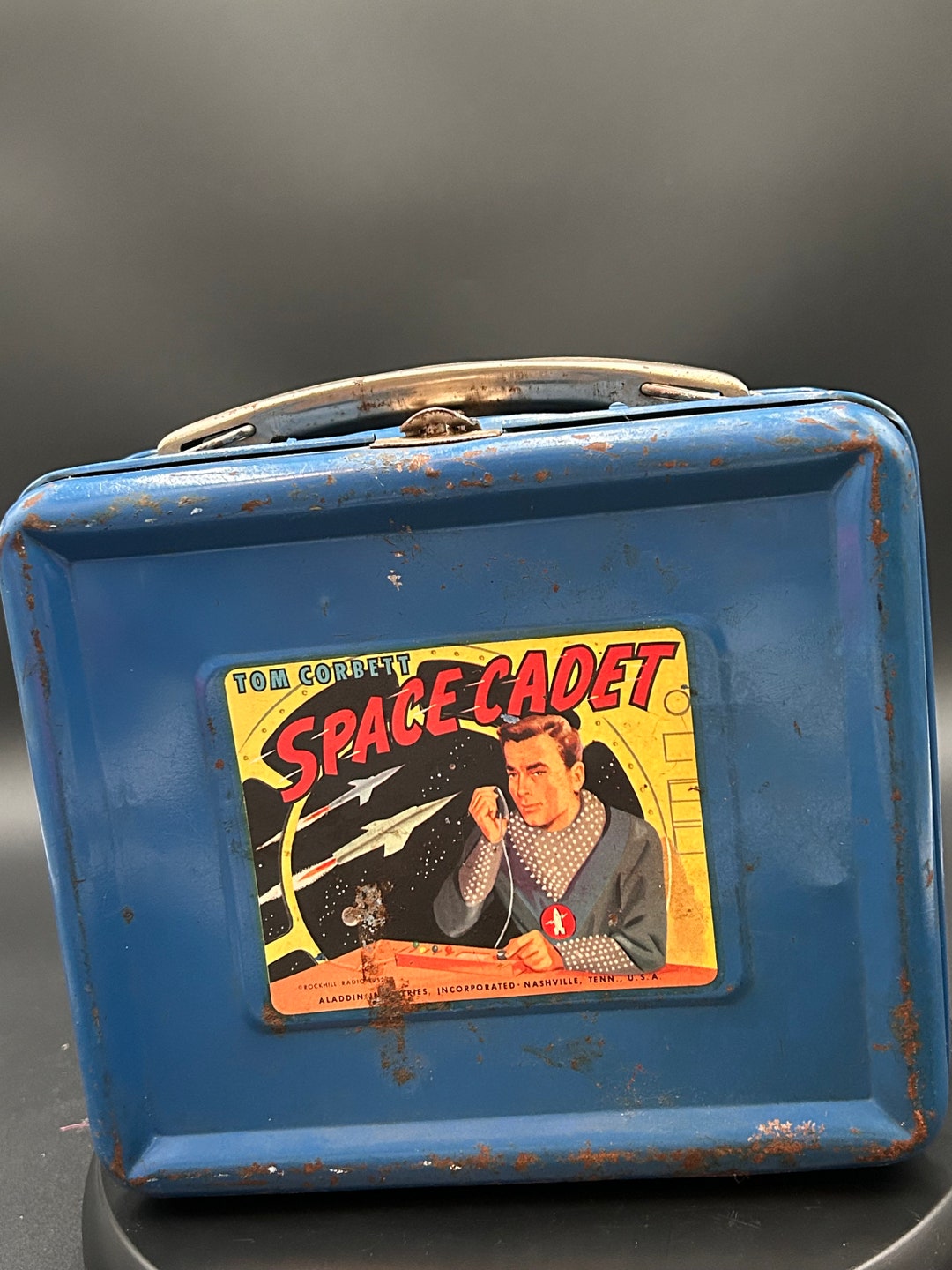Vintage space Cadet Metal Lunch Box - Etsy