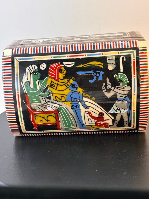Handmade Egyptian Art Box - Gem